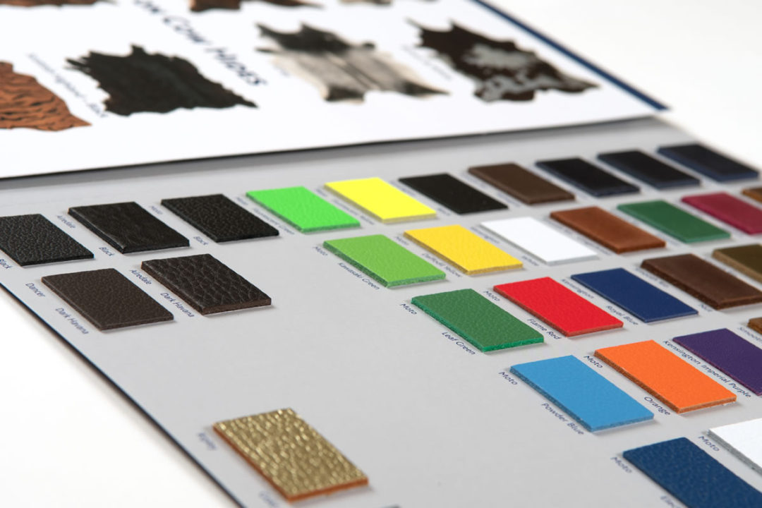 Classic Collection Swatch Card - J. Wood Leathers Ltd