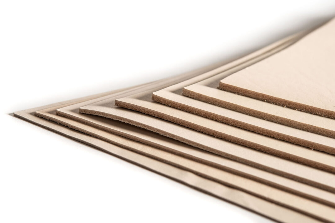 Pre-Cut Natural Veg Tan Panels - J. Wood Leathers Ltd